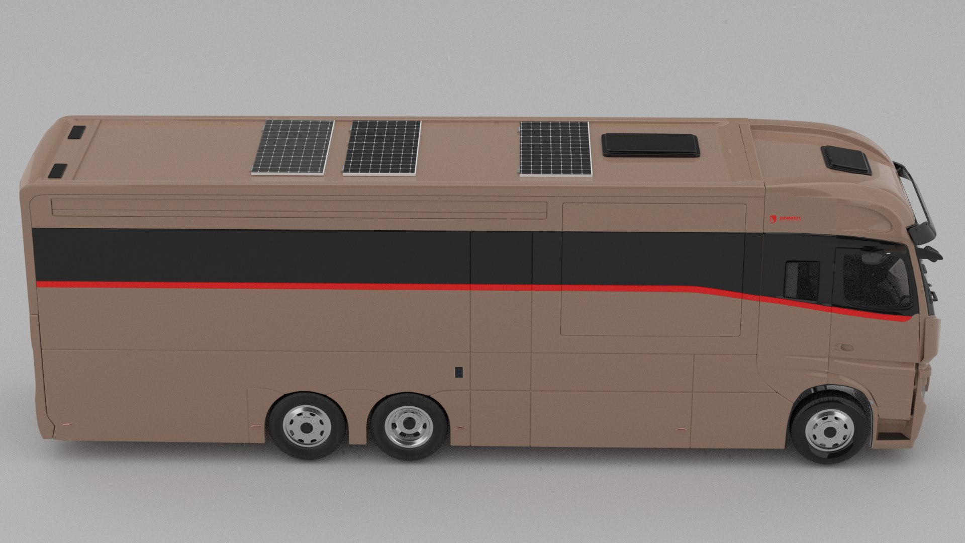 3D Dembell Motorhome Model M Diamond Class A Mercedes-Benz Actros ...