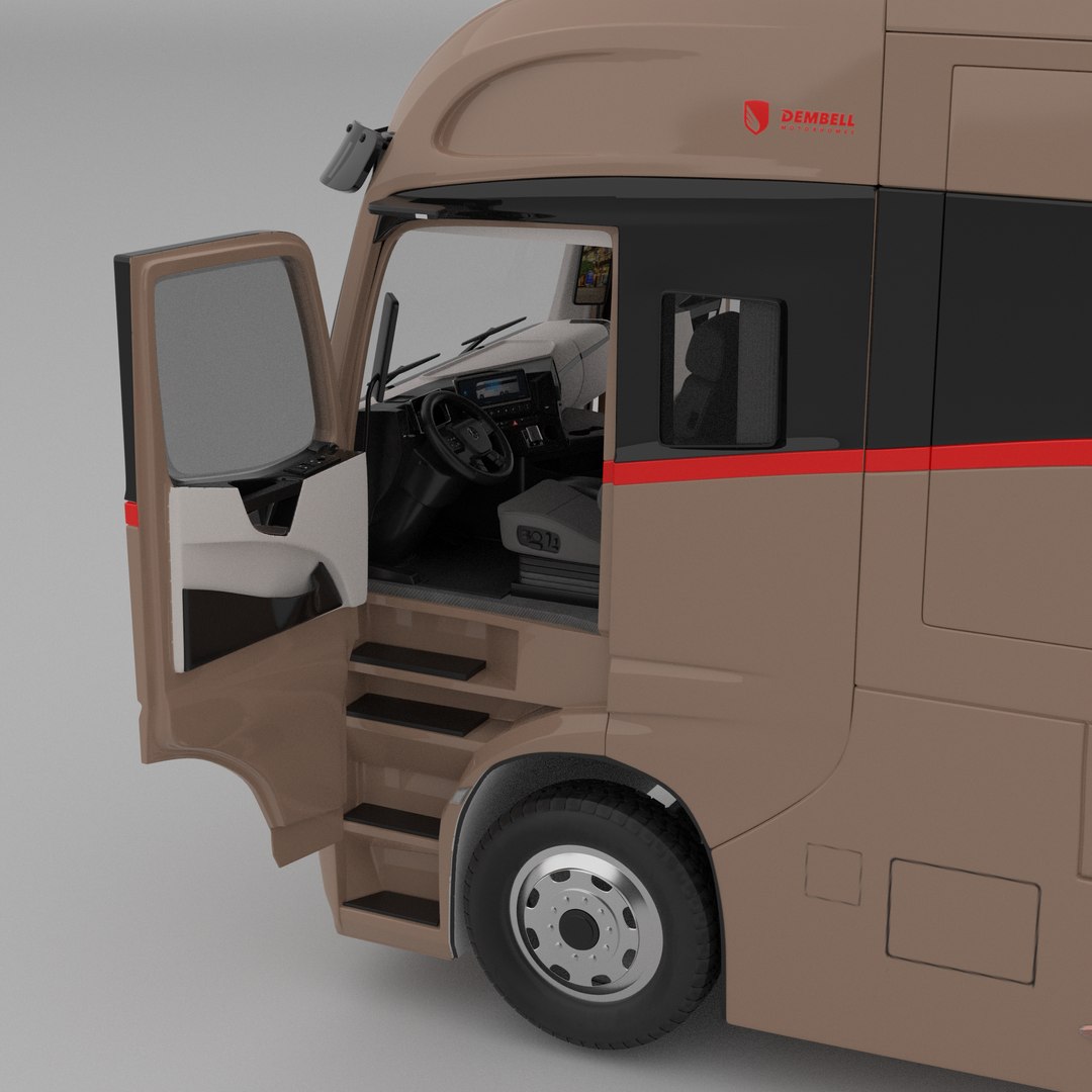 3D Dembell Motorhome Model M Diamond Class A Mercedes-Benz Actros ...