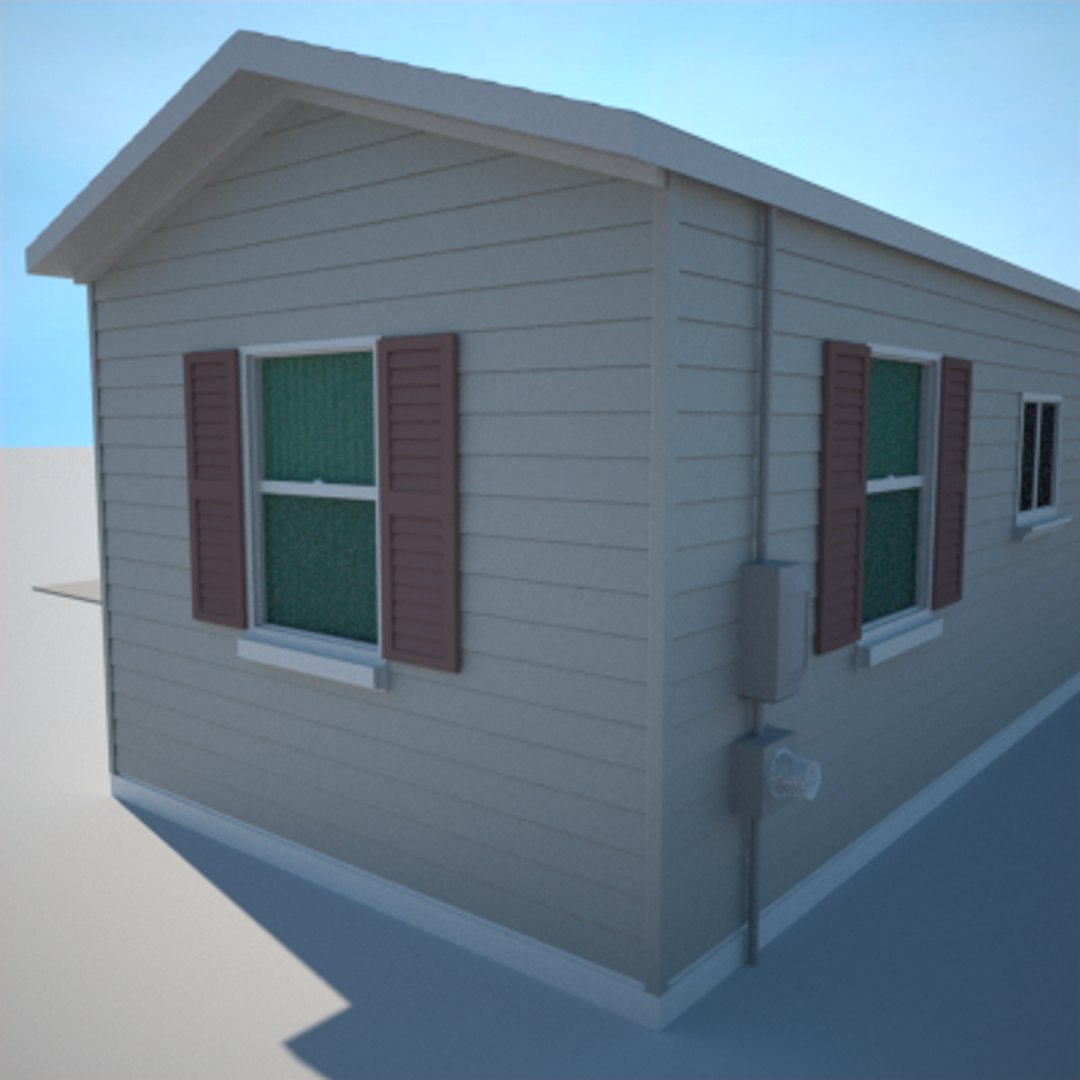 Mobile Home Trailer 3d Lwo