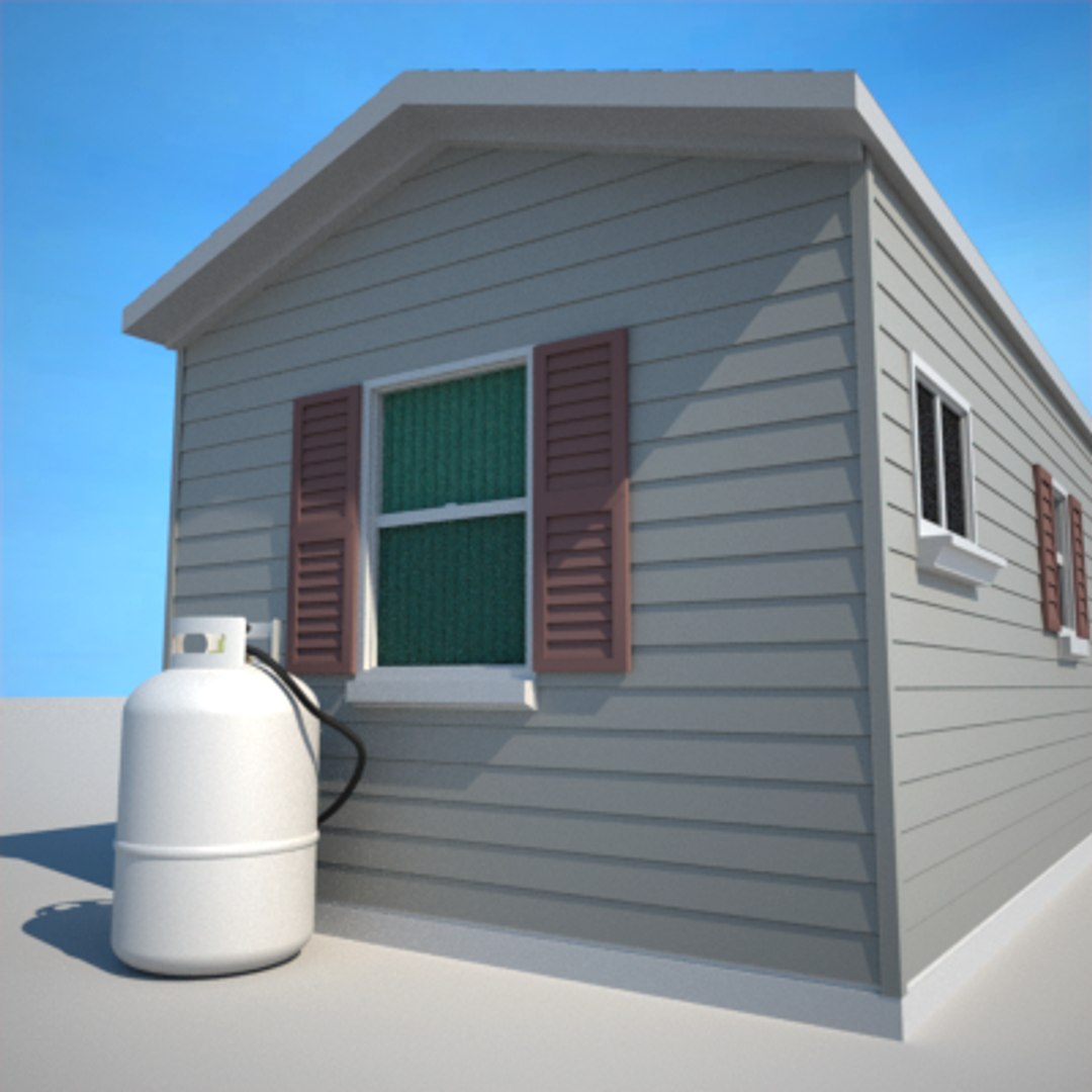 Mobile Home Trailer 3d Lwo