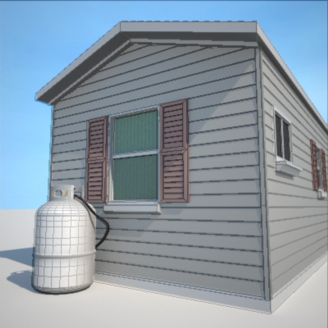 Mobile Home Trailer 3d Lwo