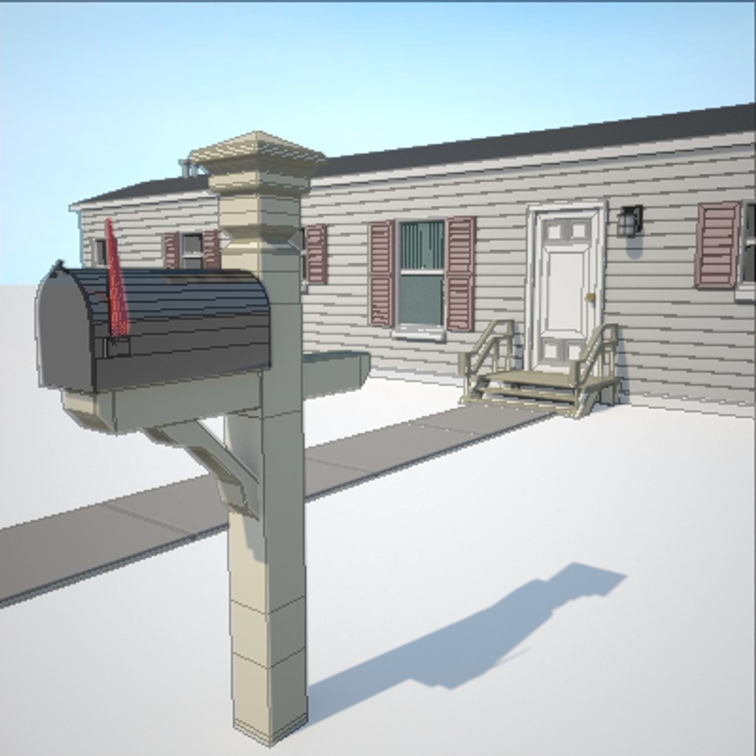 Mobile Home Trailer 3d Lwo