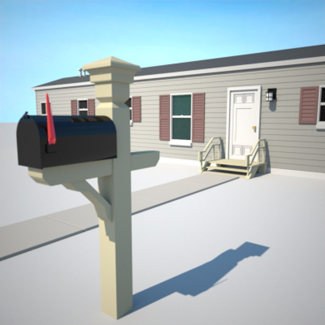 Mobile Home Trailer 3d Lwo