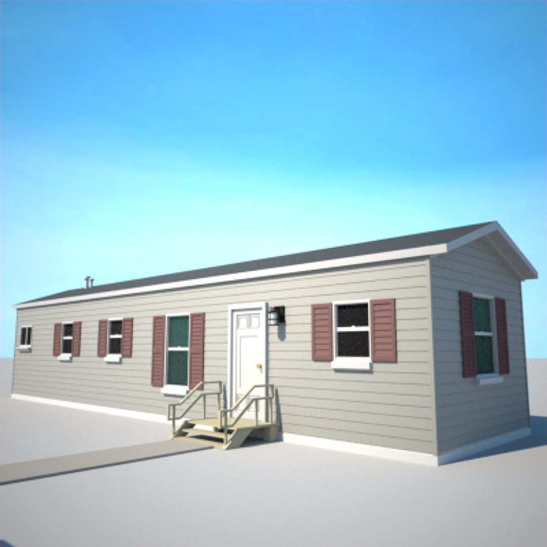 Mobile Home Trailer 3d Lwo