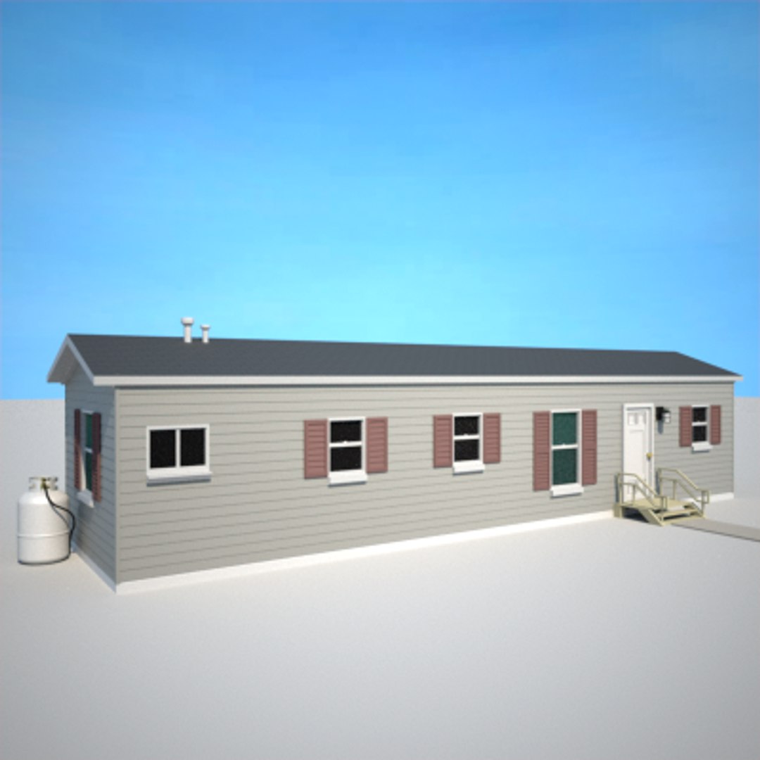 Mobile Home Trailer 3d Lwo