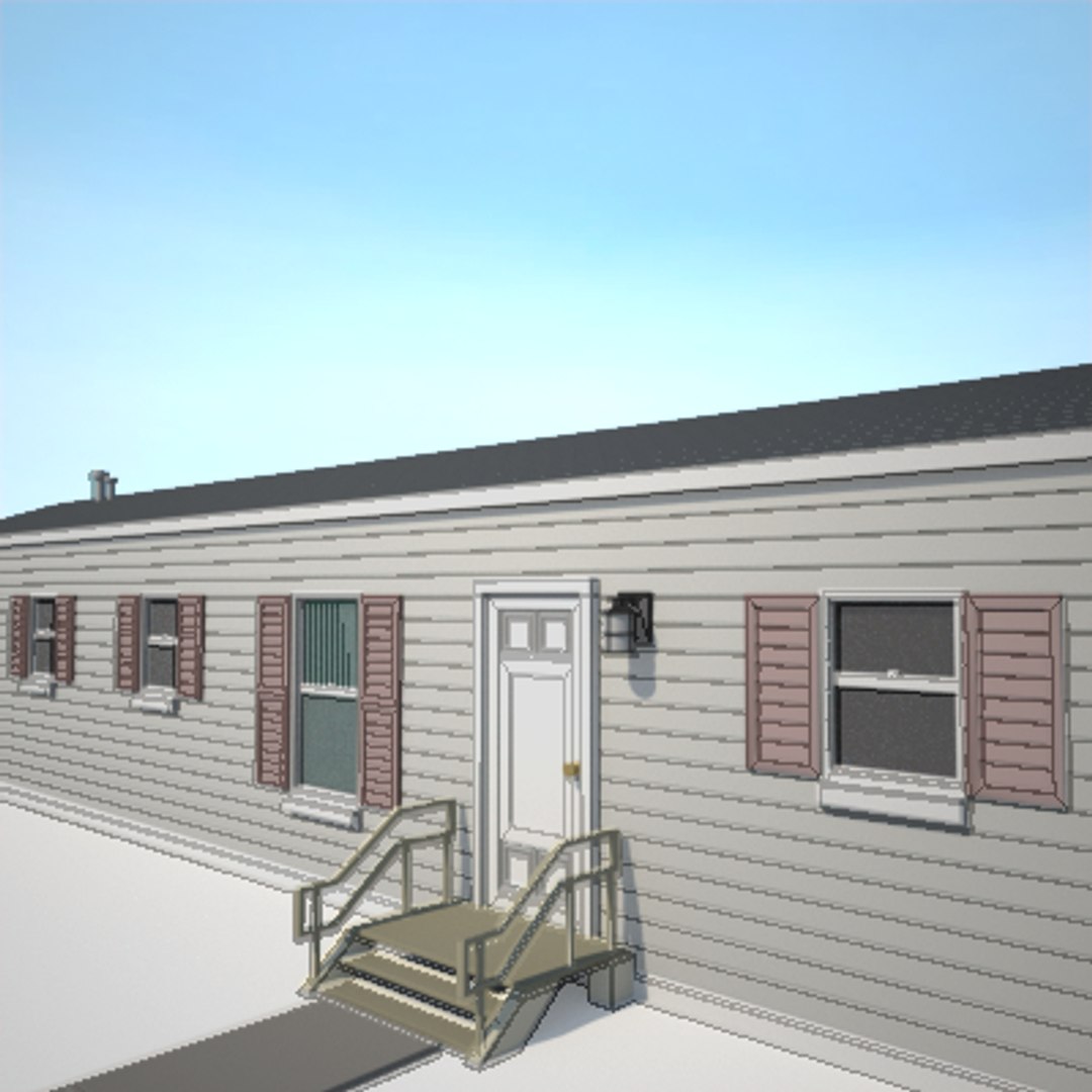 Mobile Home Trailer 3d Lwo