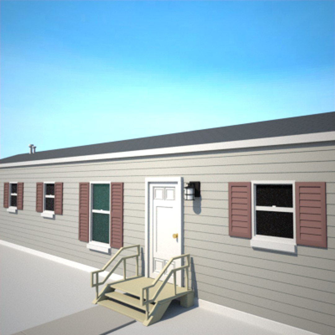 Mobile Home Trailer 3d Lwo
