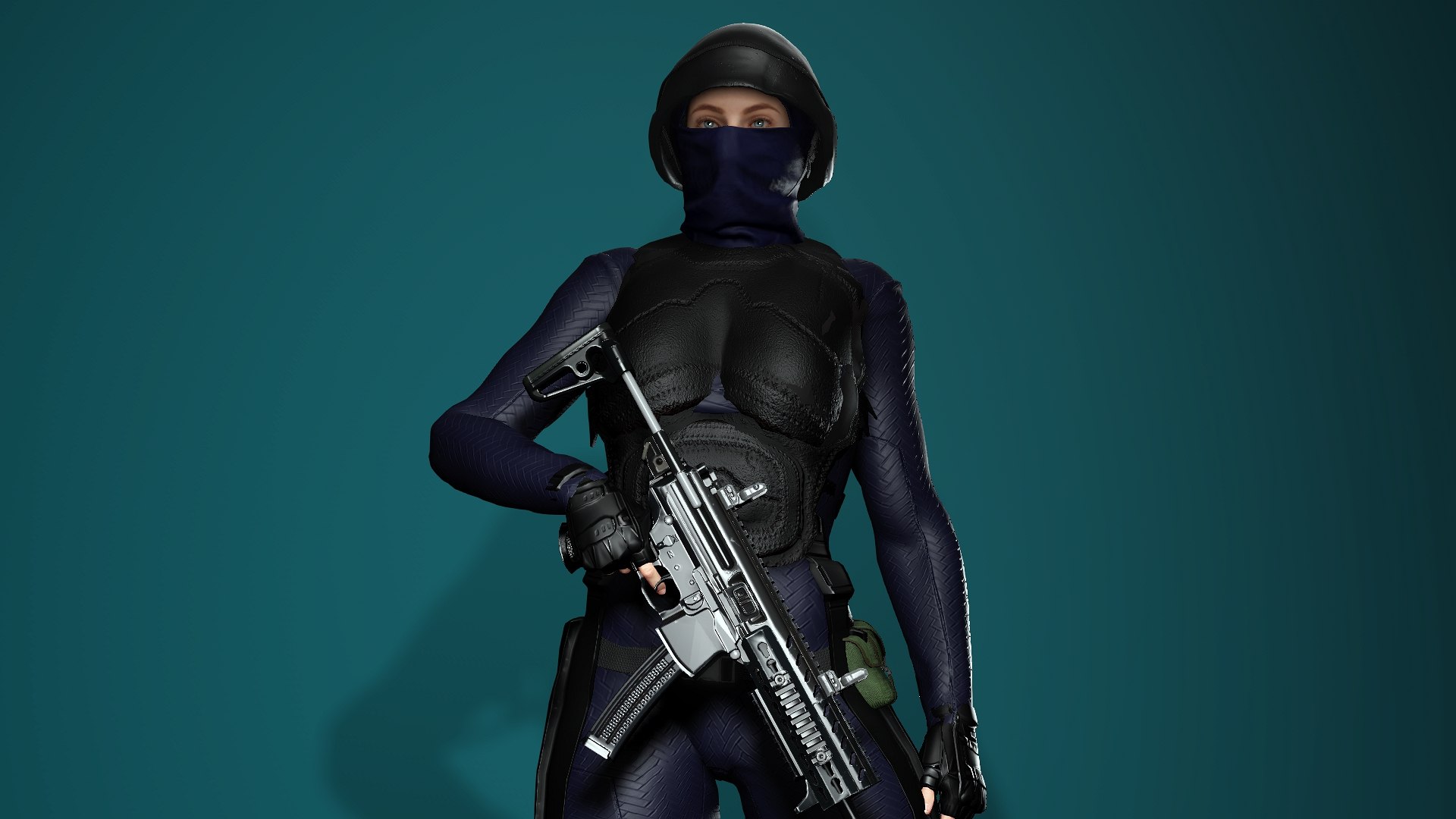 Female SWAT Soldier Model - TurboSquid 2387663