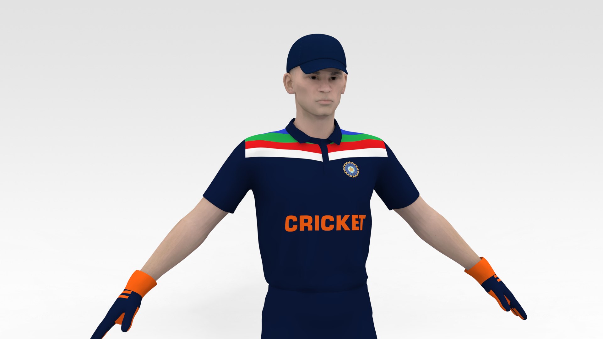 3D Cricket Wicket Keeper V1 Model - TurboSquid 1826078