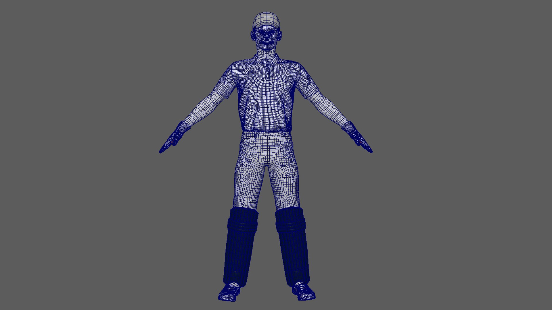 3D Cricket Wicket Keeper V1 Model - TurboSquid 1826078