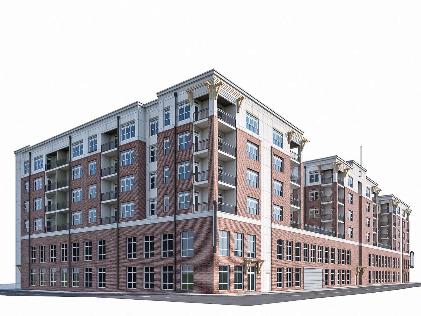 3D Model Apartment Complex 04 - TurboSquid 1751121