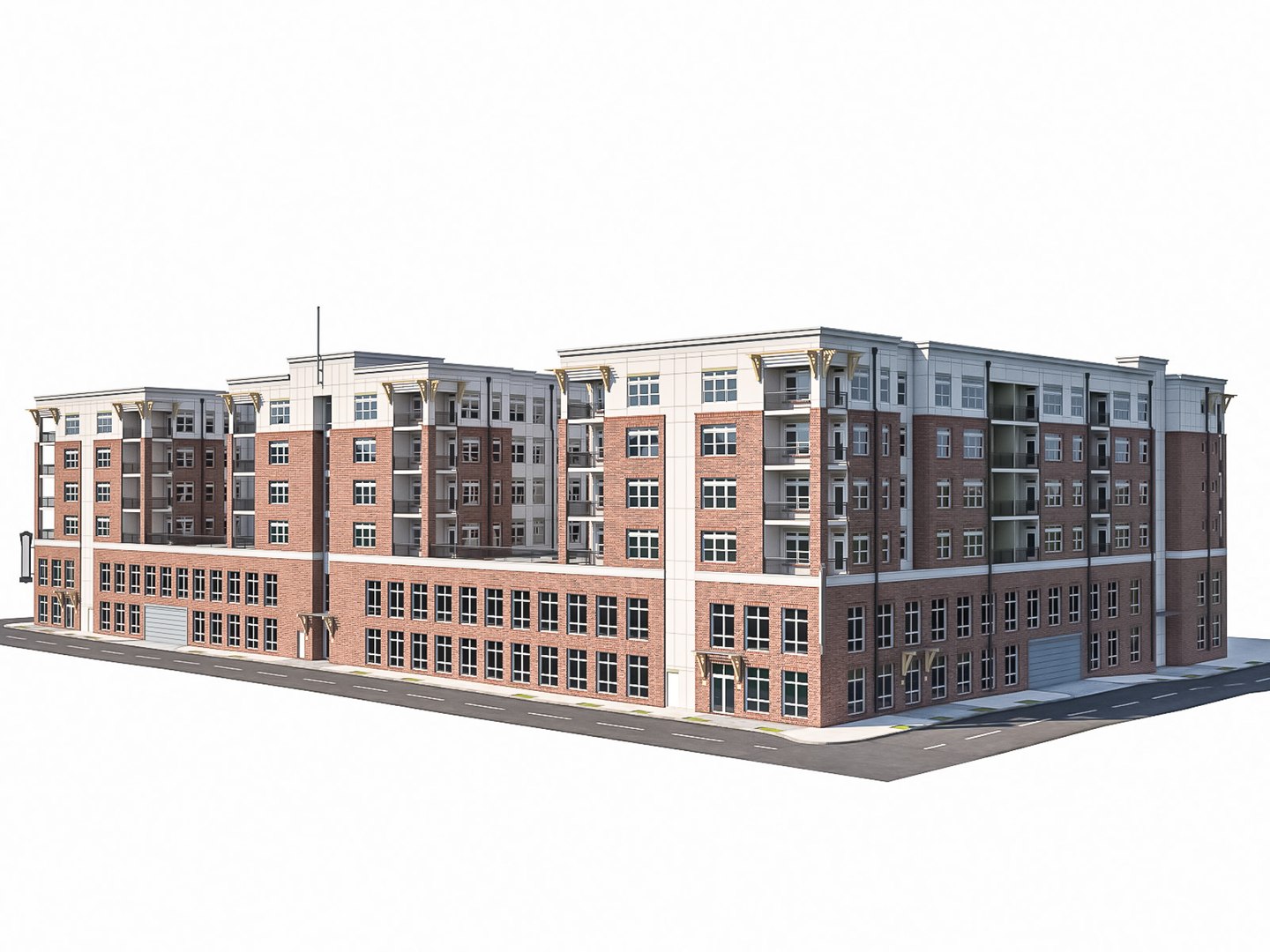 3D Model Apartment Complex 04 - TurboSquid 1751121