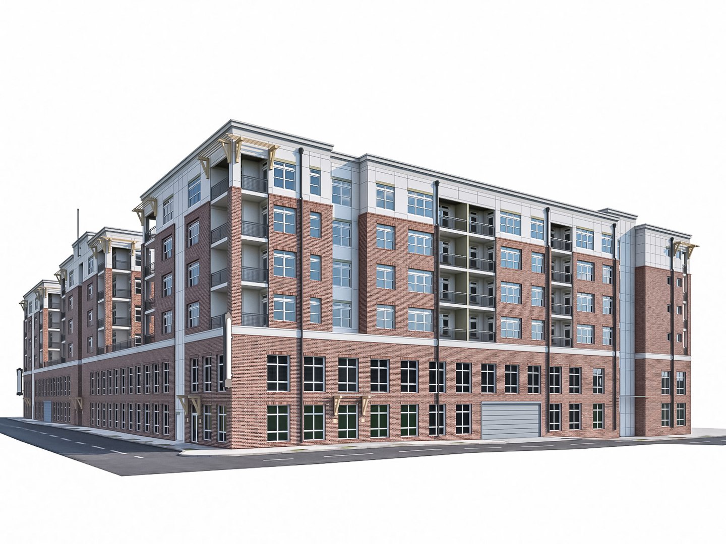 3D model Apartment Complex 04 - TurboSquid 1751121