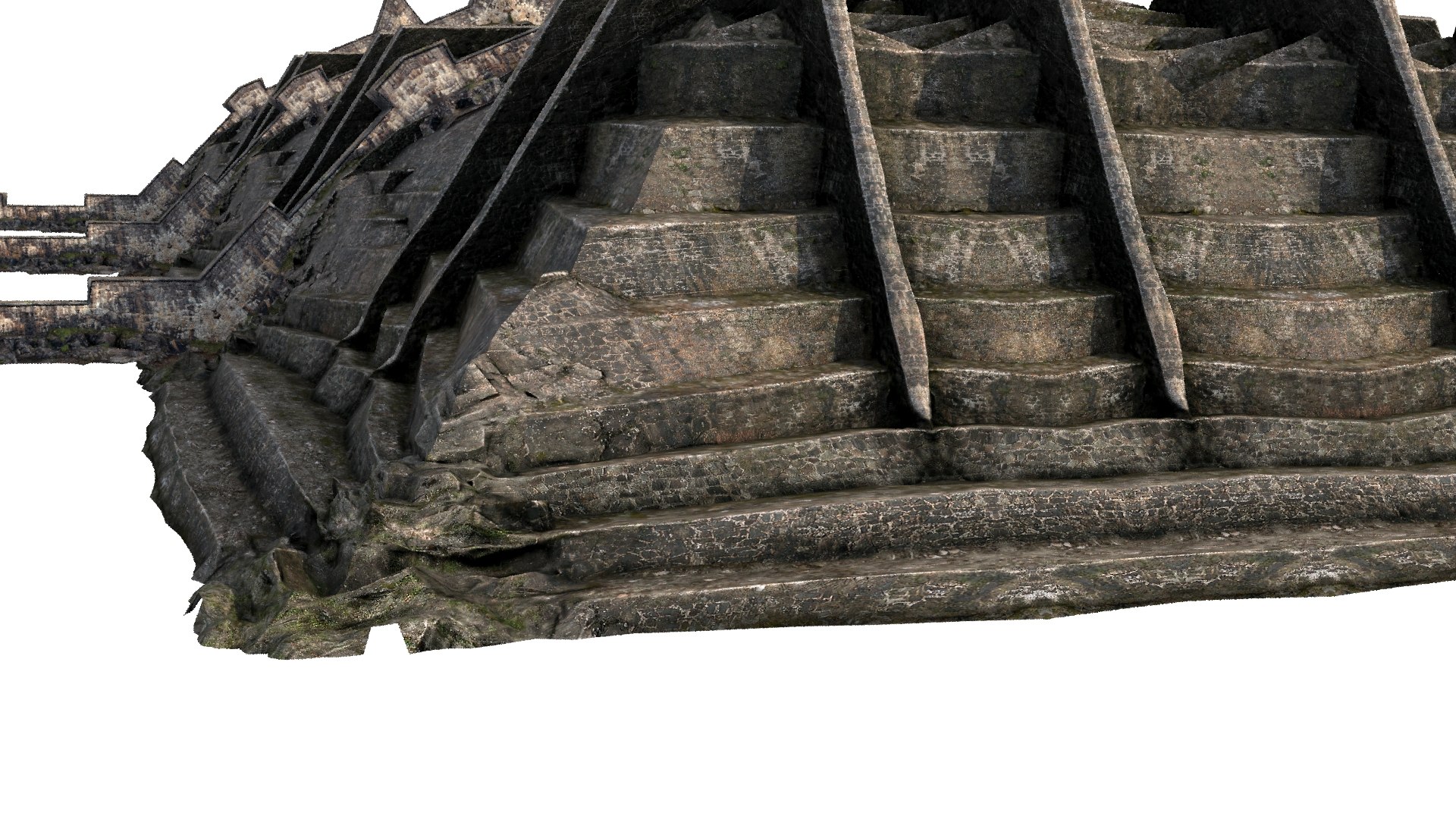 3D Pyramid Temple Wall 02 07 - TurboSquid 1727198