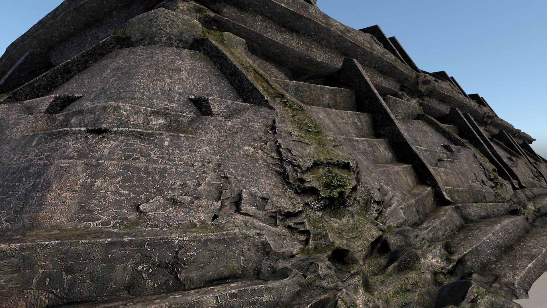 3D Pyramid Temple Wall 02 07 - TurboSquid 1727198