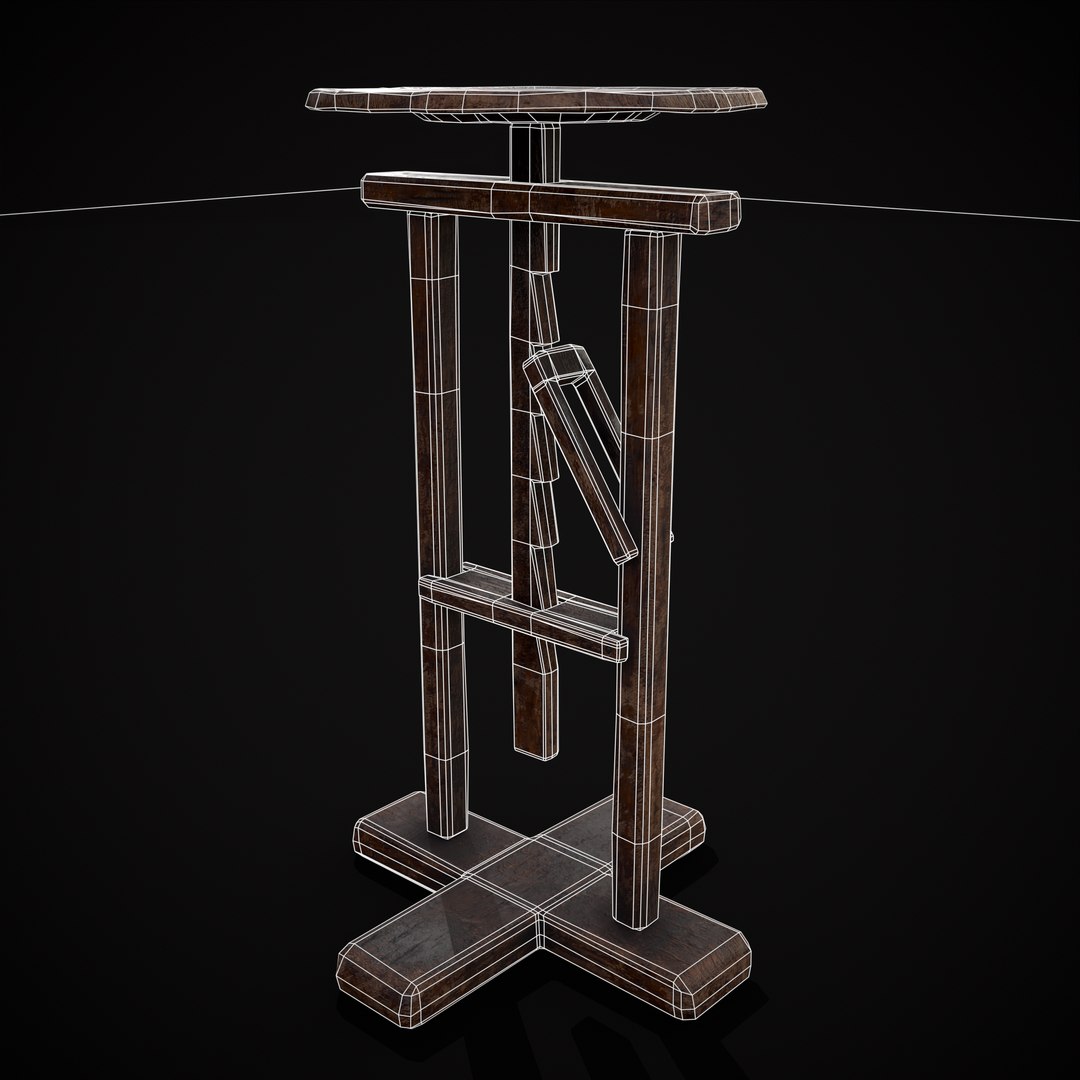 Vintage Sculpting Table 3D Model - TurboSquid 2118569