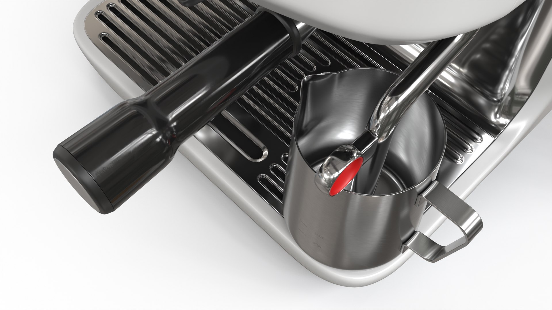 3D Espresso Brewing Set With Coffee Machine - TurboSquid 2302585