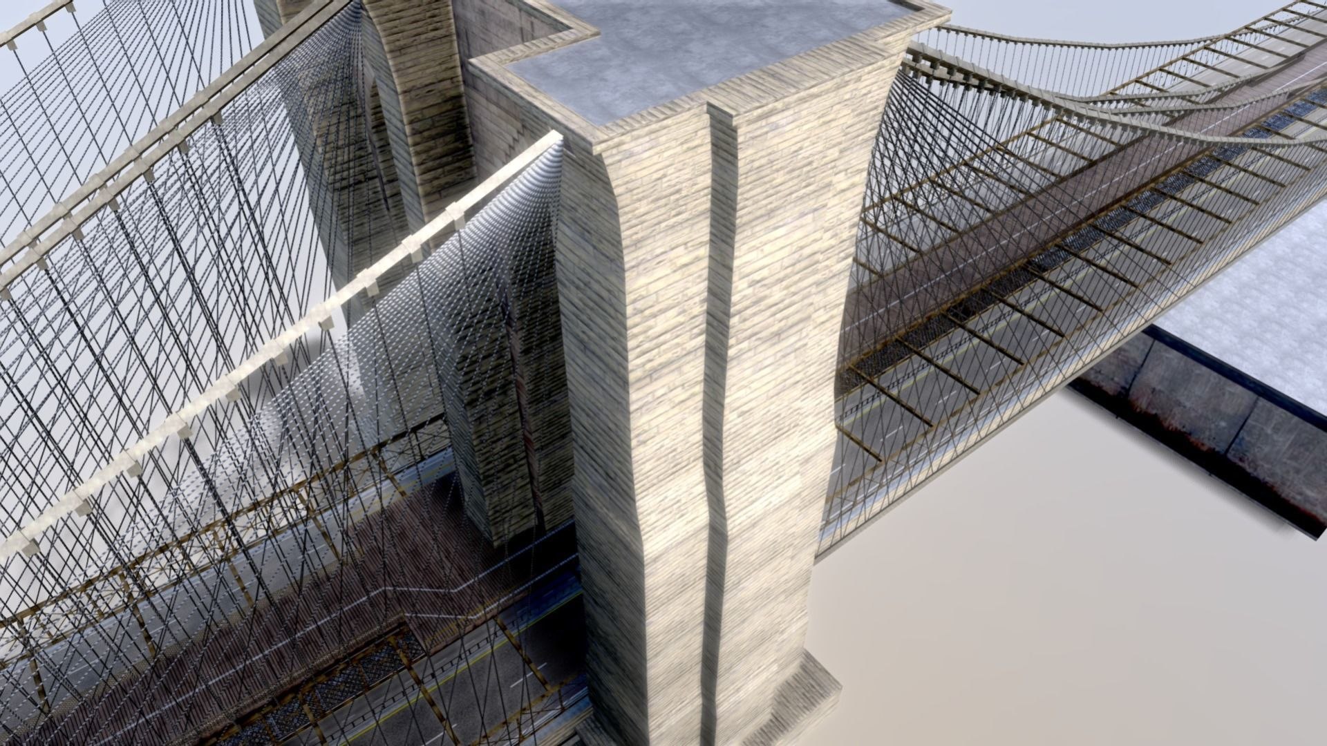 3D Brooklyn Bridge - TurboSquid 2327972
