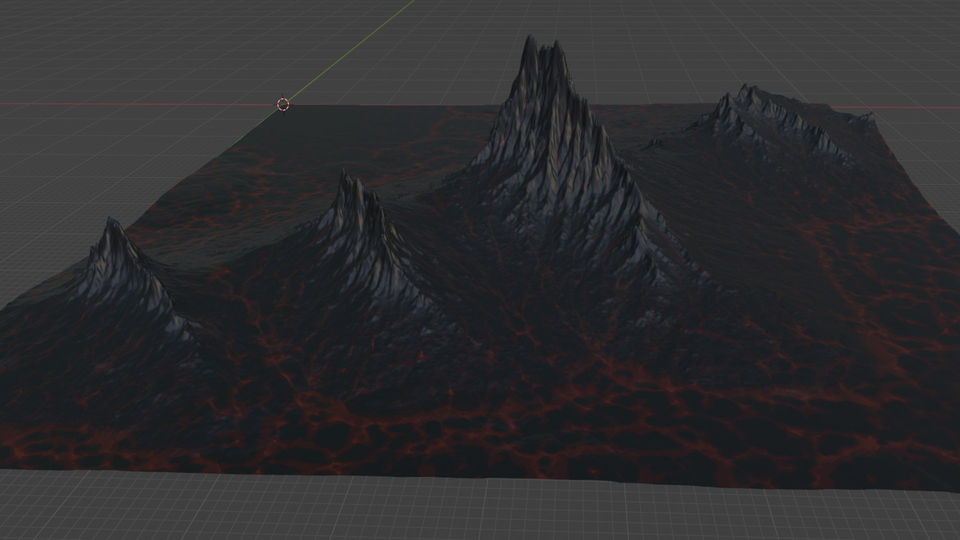 3D Volcano Terrain 4 - TurboSquid 2202740