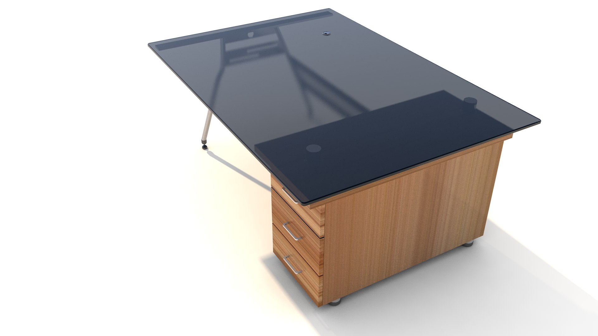 3D Glass Table - TurboSquid 1699272