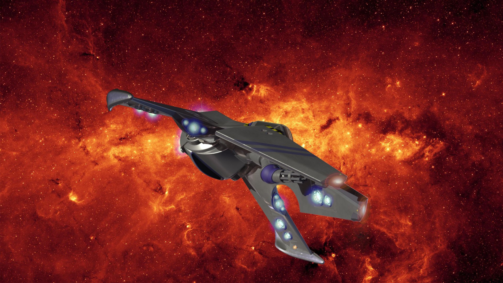 3d spaceship space ship