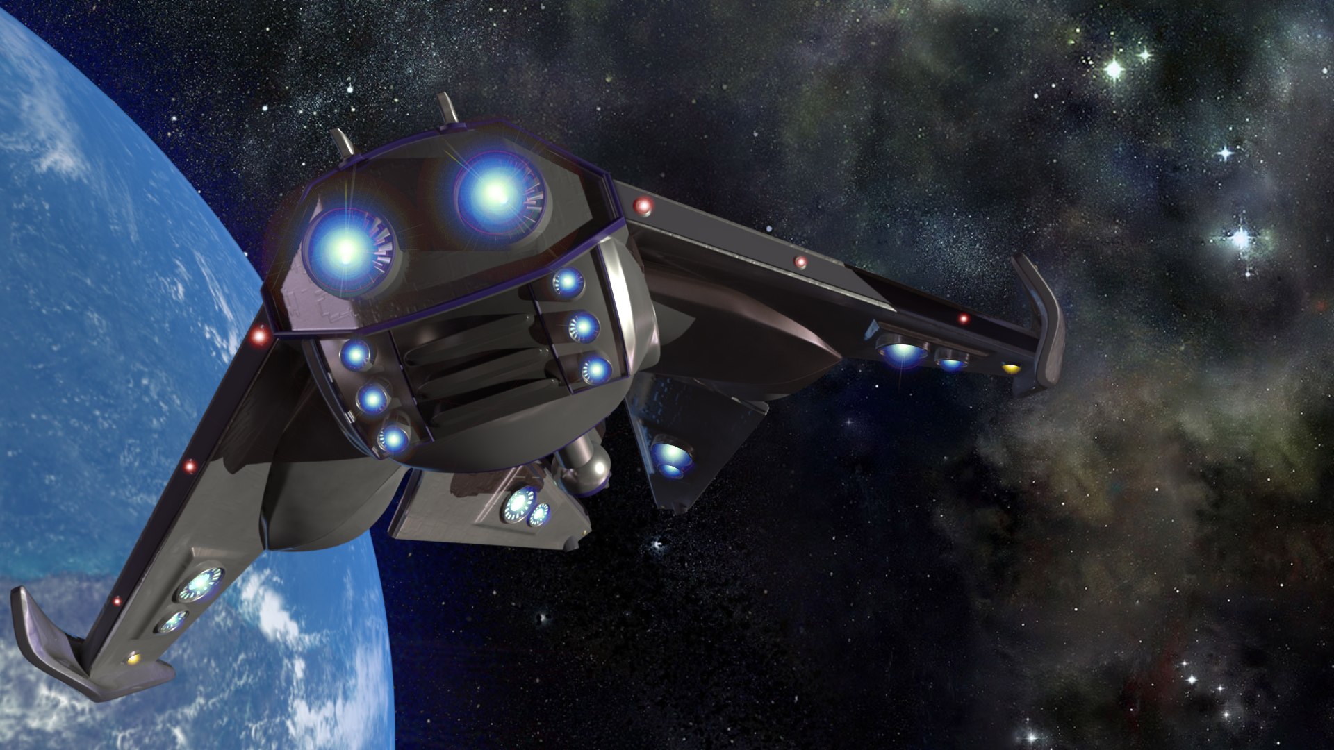 3d spaceship space ship