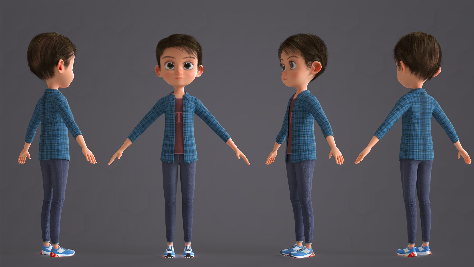 3D CARTOON CUTE BOY - TurboSquid 1948896