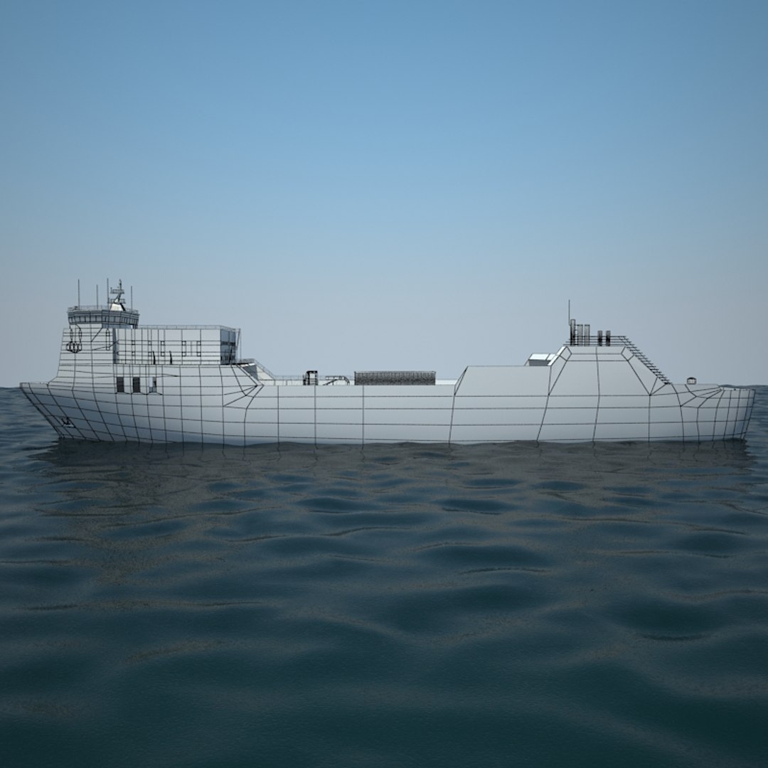 3d Model Ro-ro Container Ship Cargo
