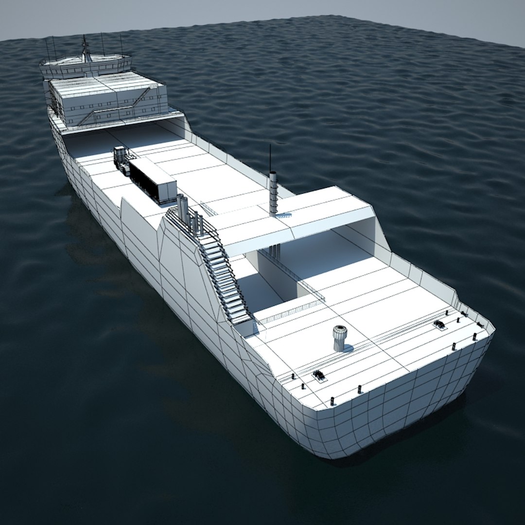 3d Model Ro-ro Container Ship Cargo