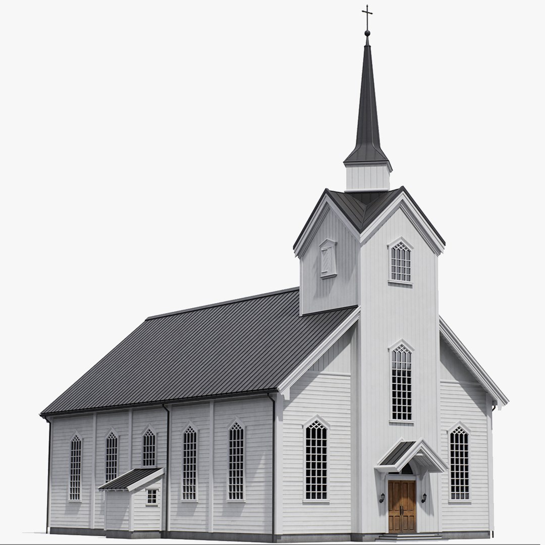 Game-Ready Scandinavian Church Low-poly 3D model 3D - TurboSquid 2093311