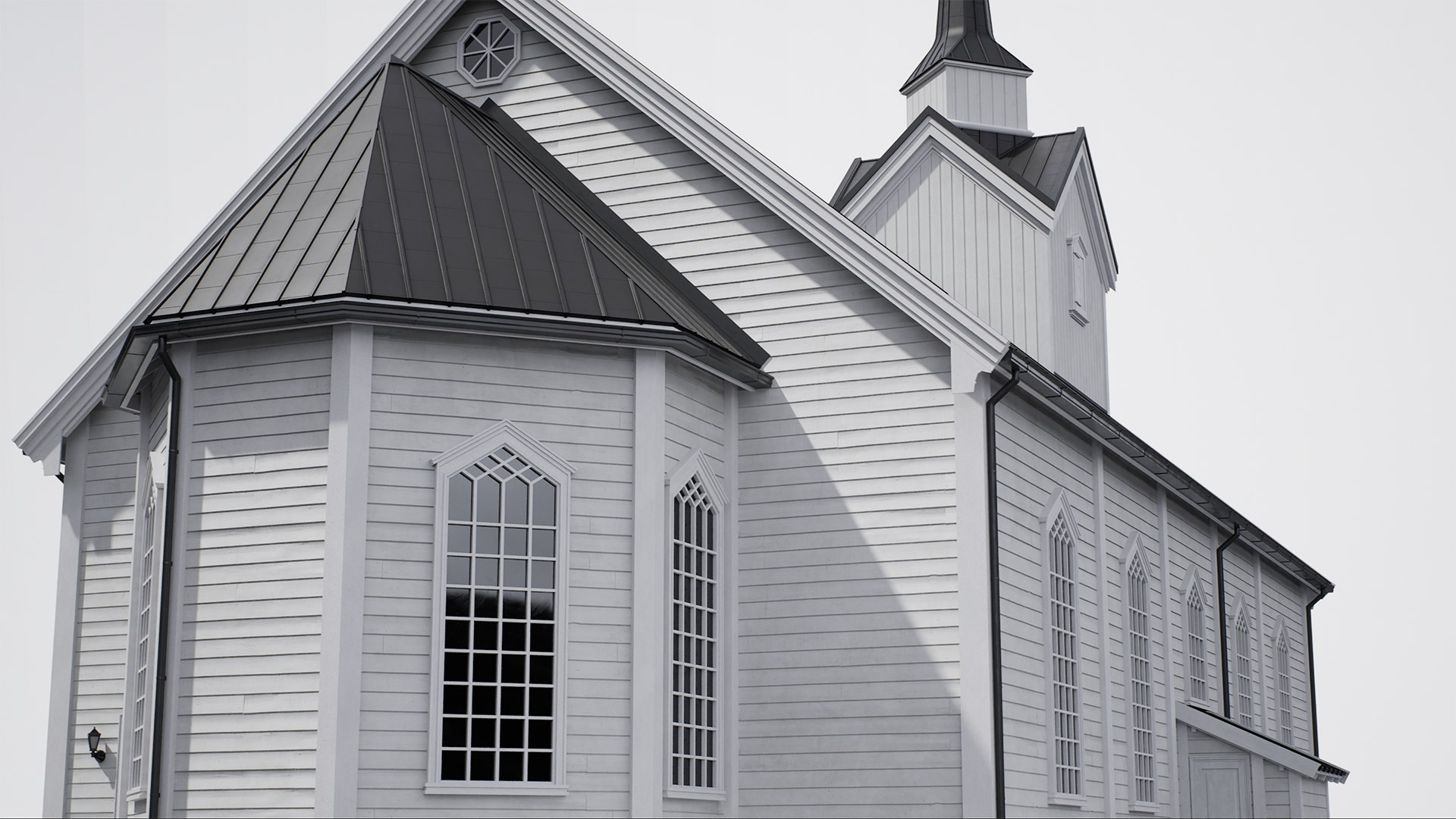 Game-Ready Scandinavian Church Low-poly 3D - TurboSquid 2093311