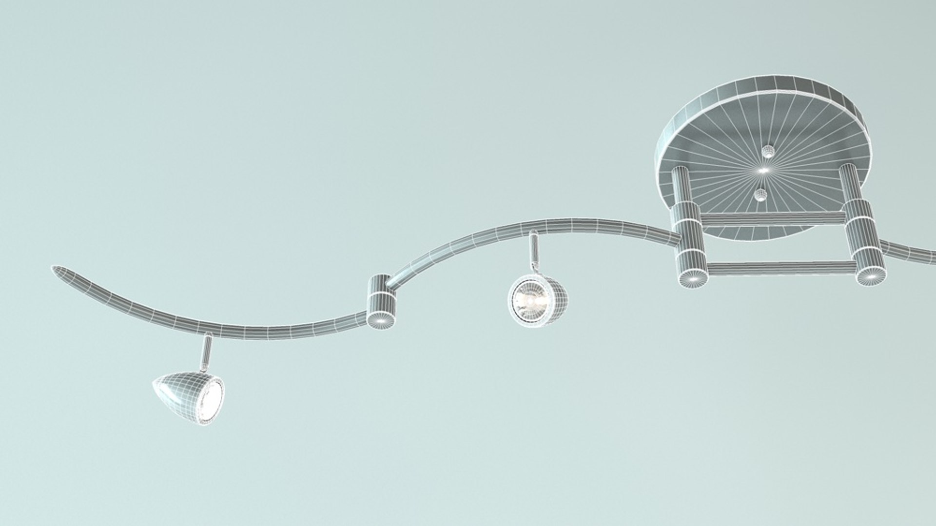 3d Model S Track Lamp