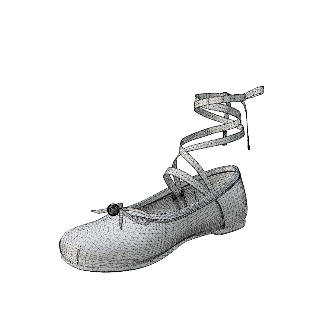 Ballet Shoes Model - TurboSquid 2469362