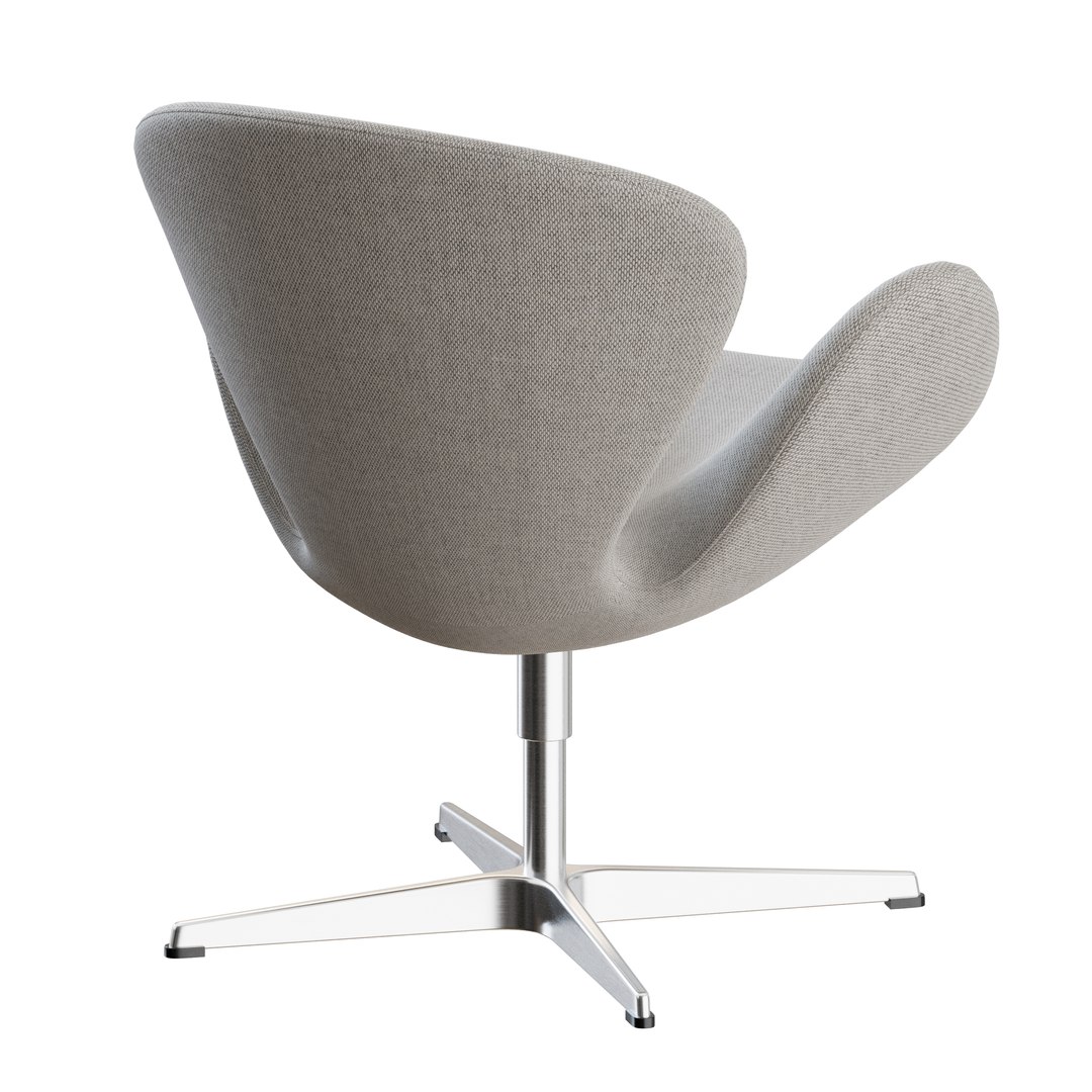 3D Swan Lounge Chair By Fritz Hanzen - TurboSquid 2097208