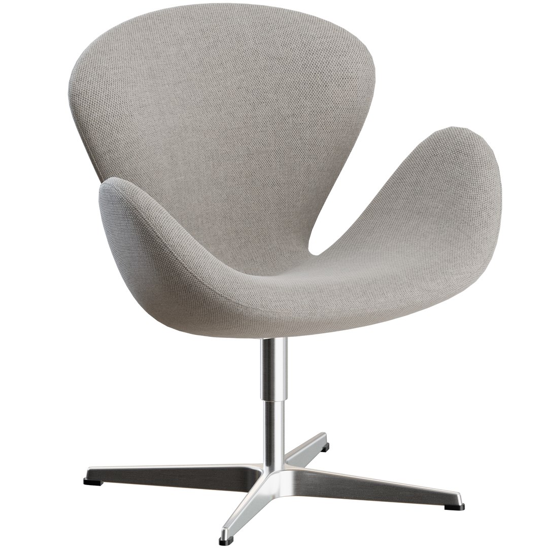 3D Swan Lounge Chair By Fritz Hanzen - TurboSquid 2097208