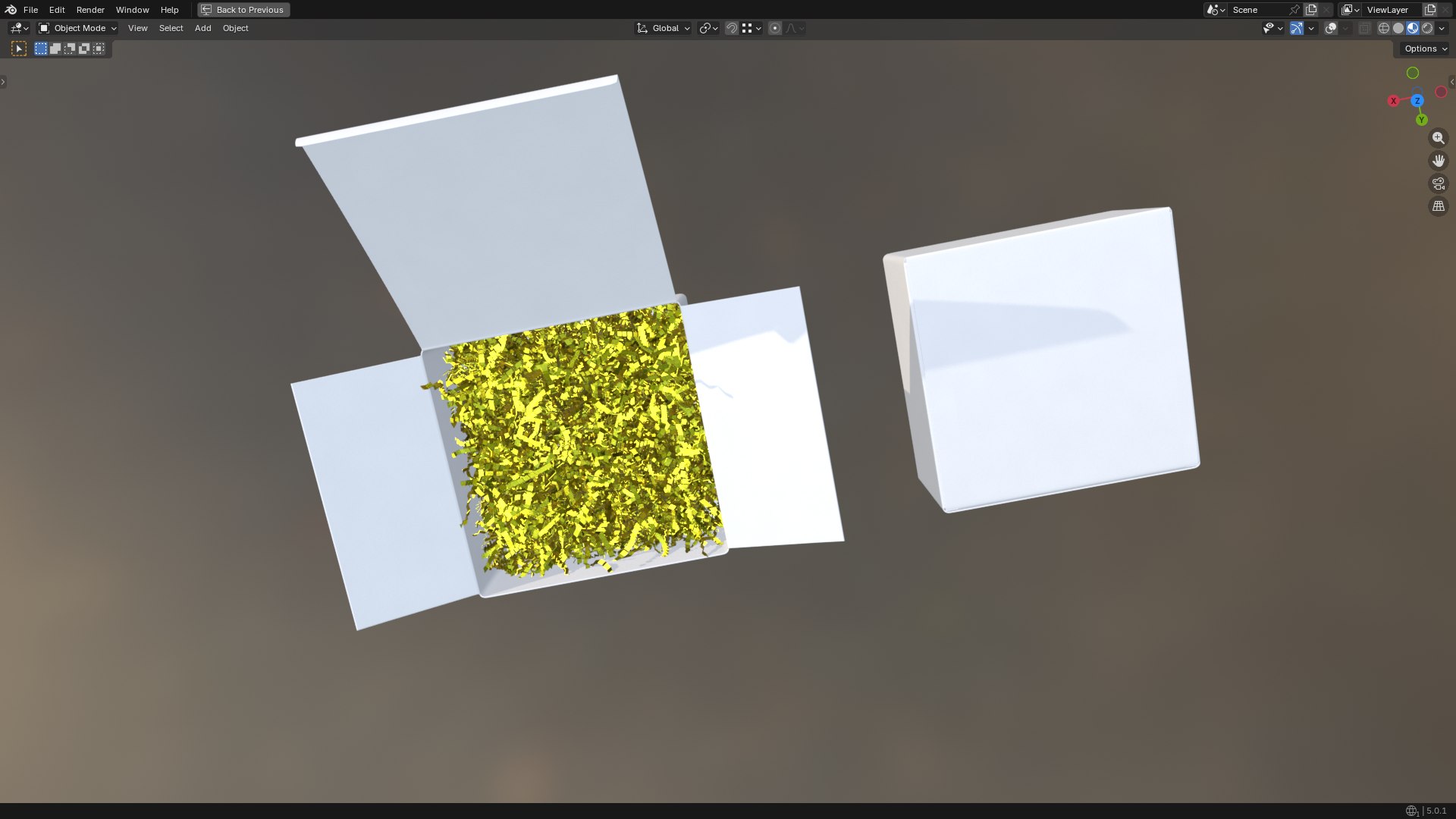 Crinkle Paper Gift Box PBR 5 3D - TurboSquid 2515072