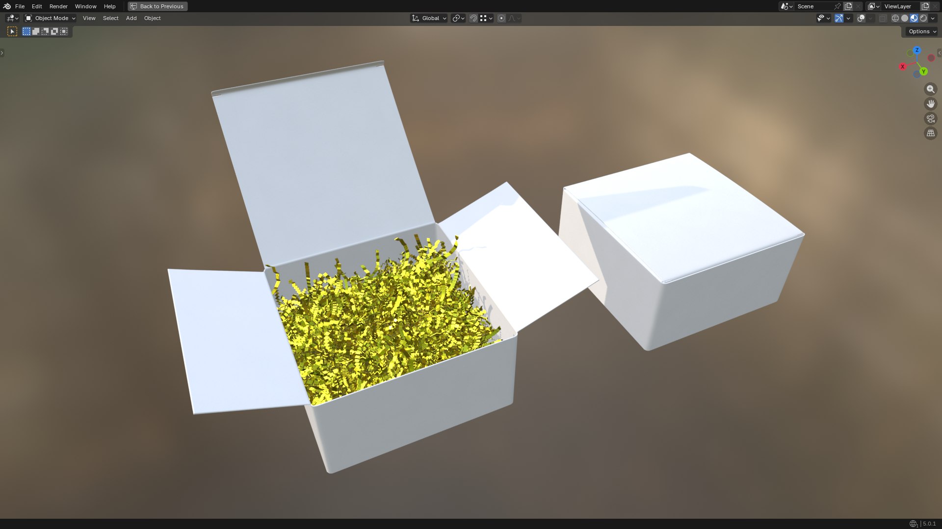 Crinkle Paper Gift Box PBR 5 3D - TurboSquid 2515072