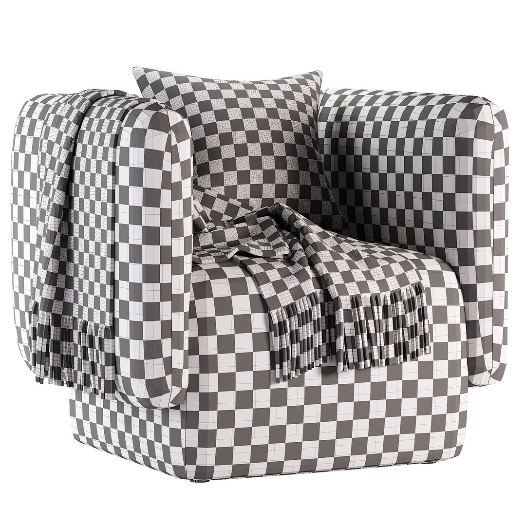 3D Model Escapade Lounge Chair Dream Pina Colada By Kravitz Design 2015 ...