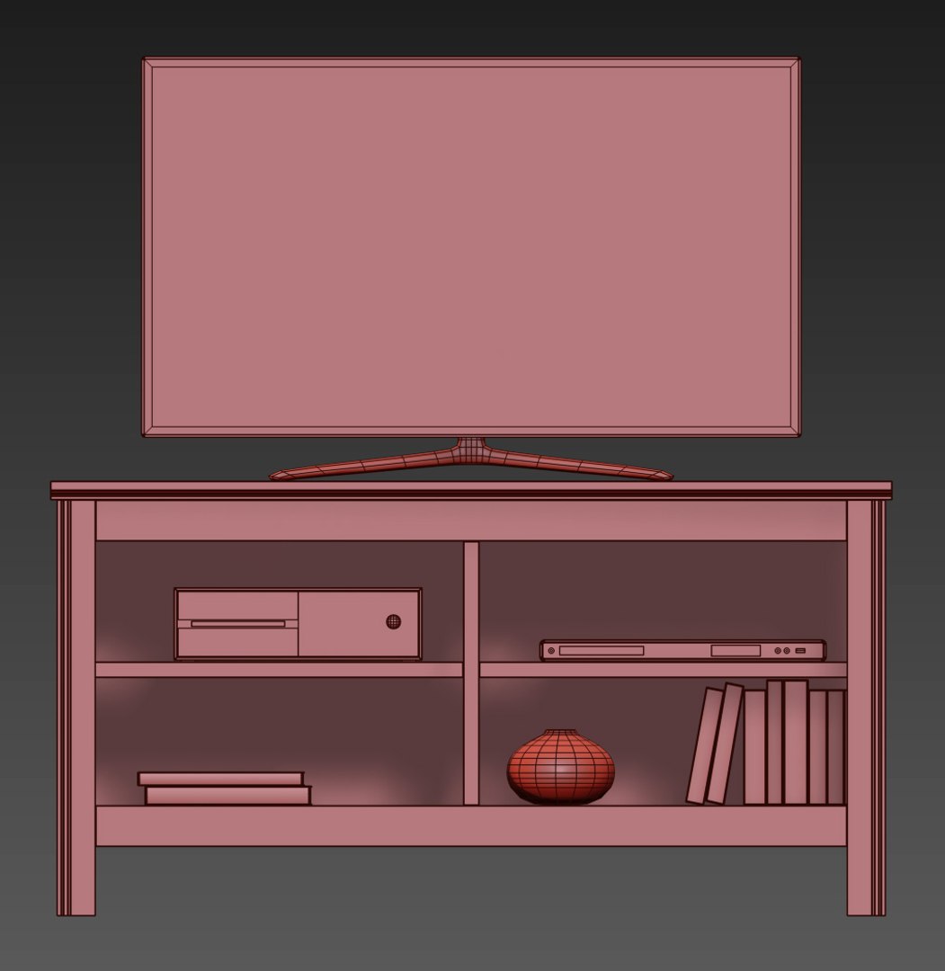 3D Model Ikea Brusali Tv Unit - TurboSquid 1552145