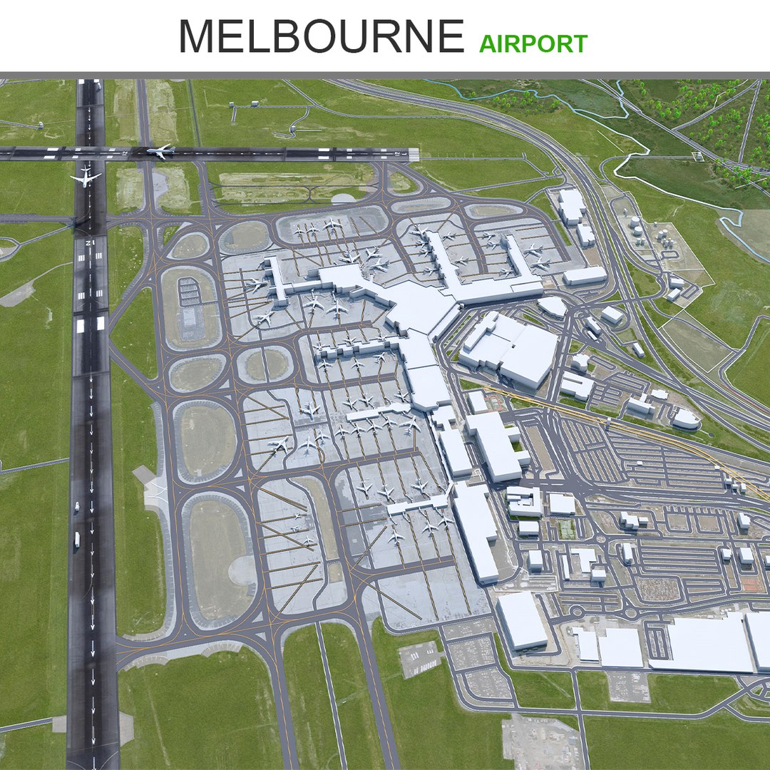 Melbourne Airport 3D Model - TurboSquid 2013573