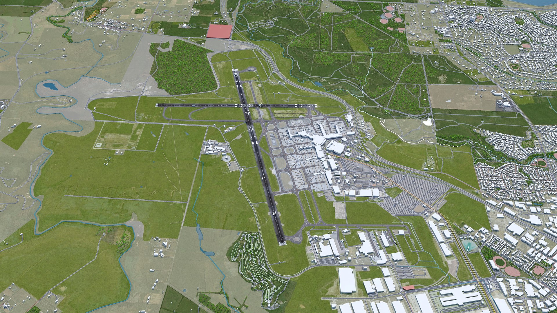 Melbourne Airport 3D Model - TurboSquid 2013573