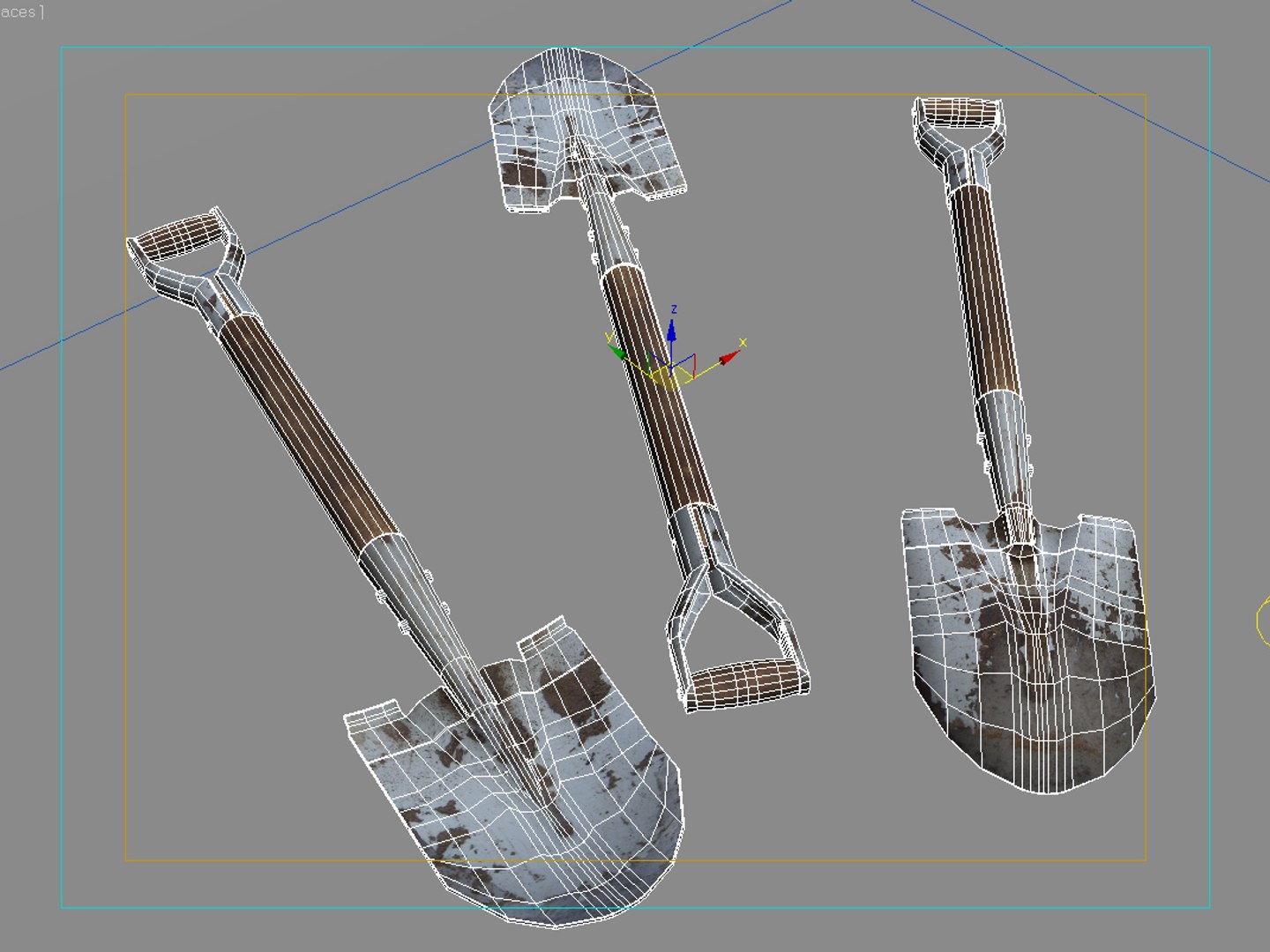 Spade Gardening 3d Model