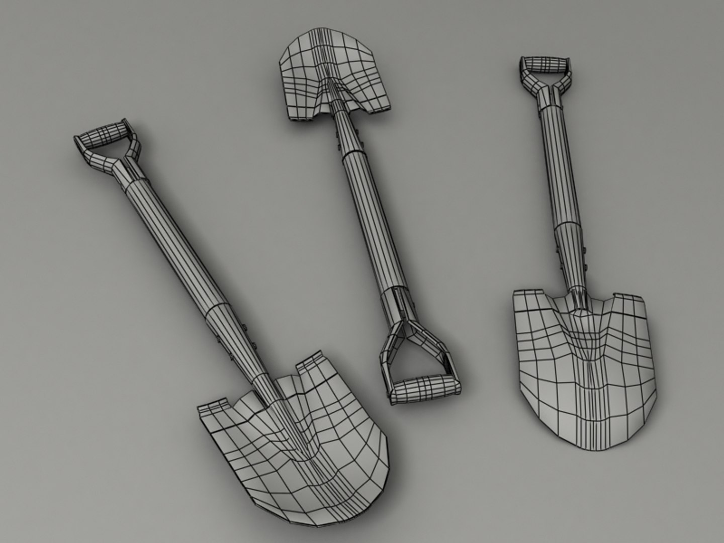 Spade Gardening 3d Model