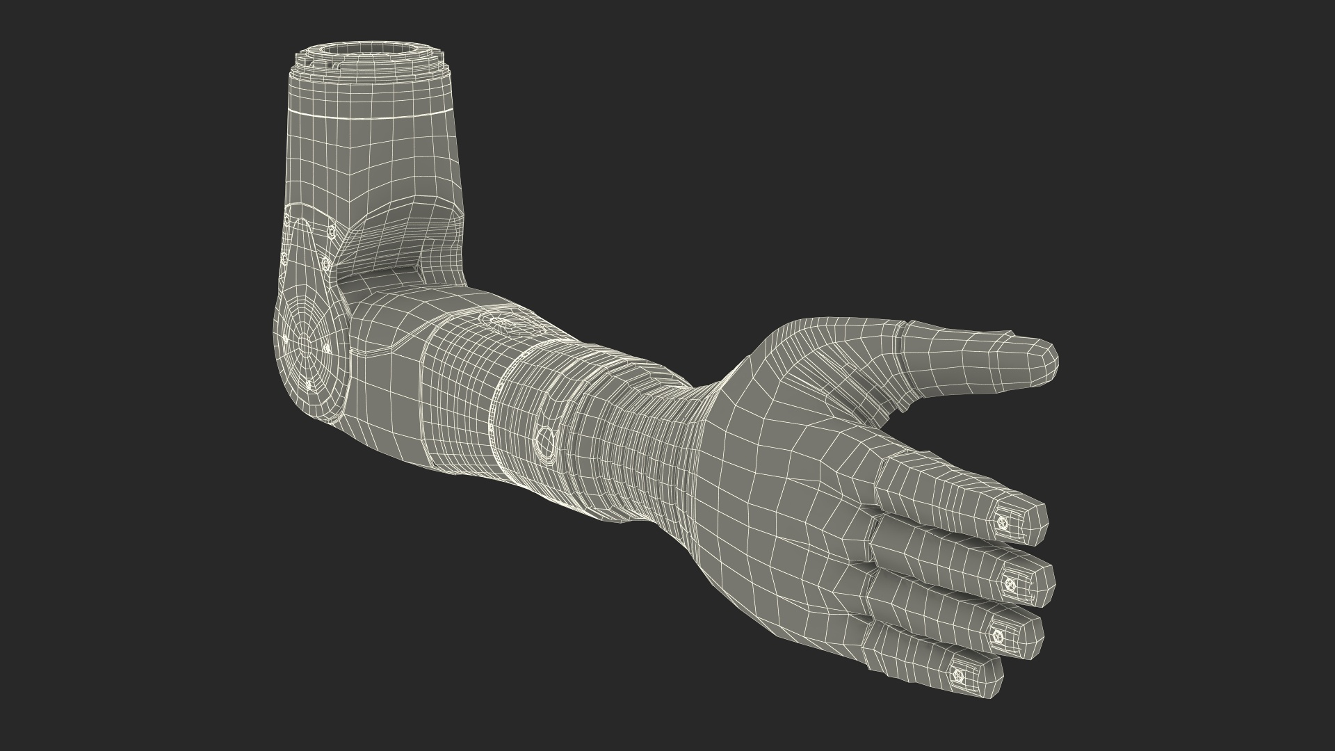 Bionic Arm With Elbow Deka Rigged Model - TurboSquid 2065270