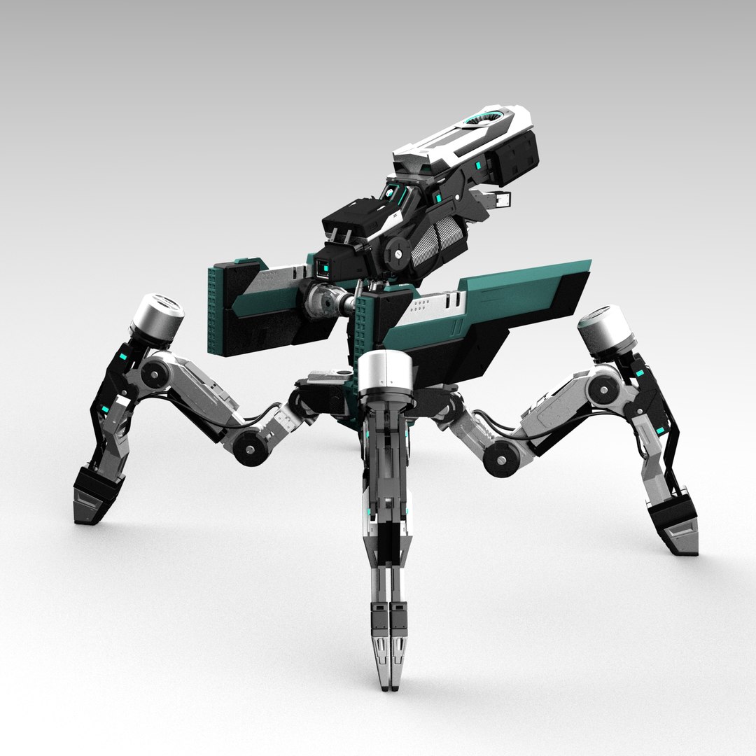 Robot Quadbot 101f 3D Model - TurboSquid 1521019