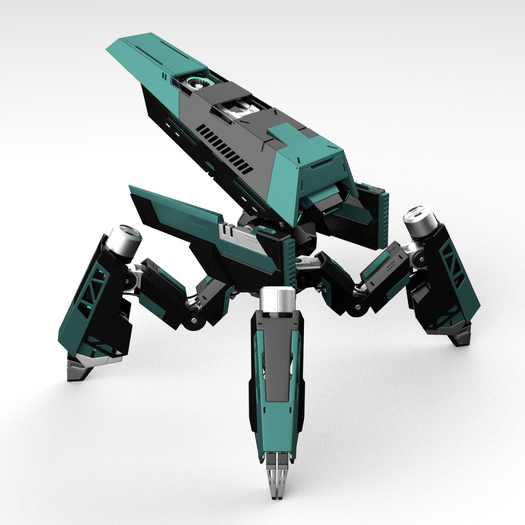 Robot Quadbot 101f 3D Model - TurboSquid 1521019