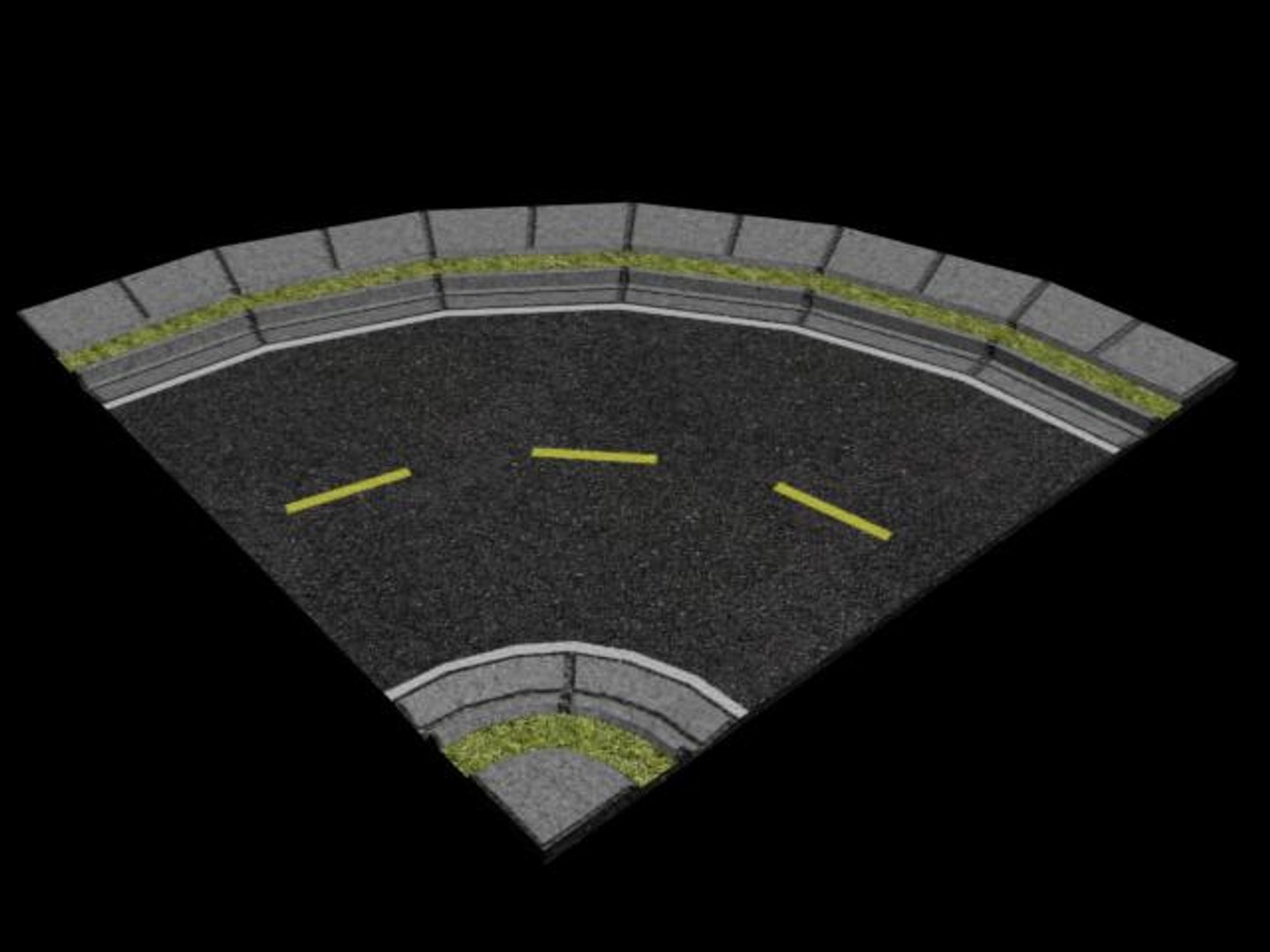 Free Obj Model Road Street Cities Intersection