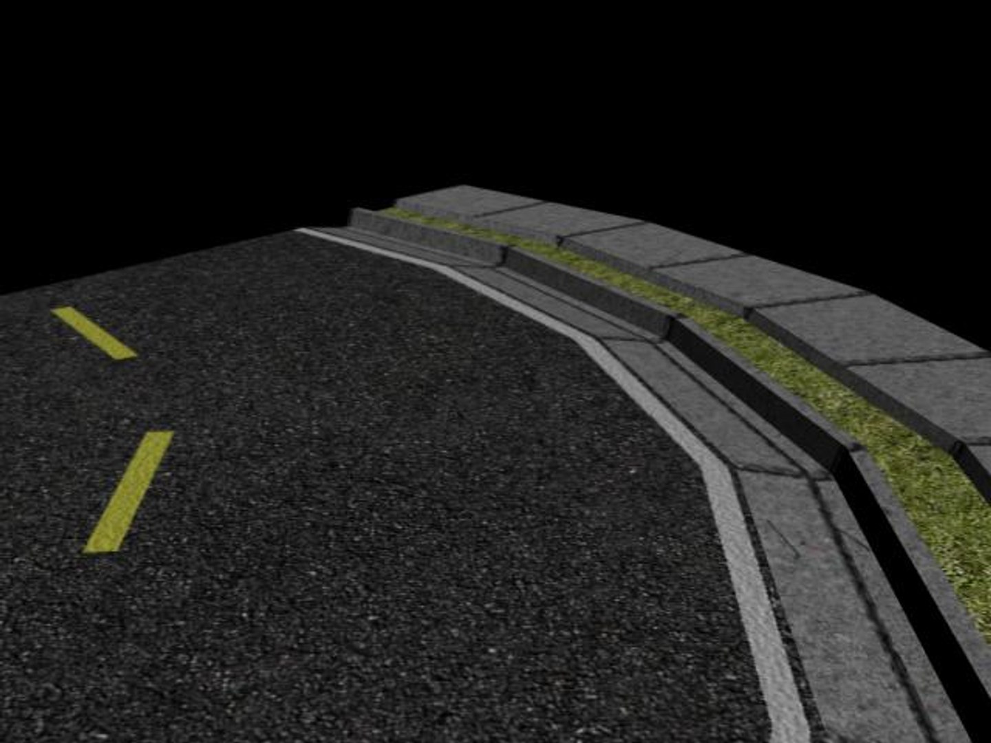 Free Obj Model Road Street Cities Intersection