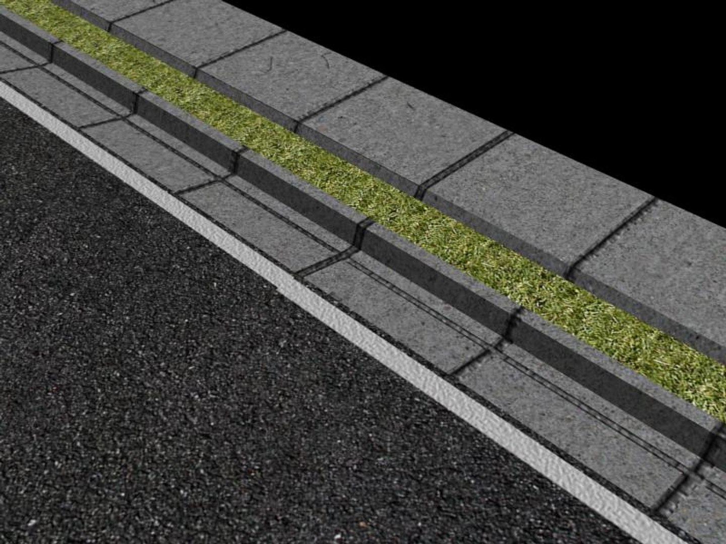 Free Obj Model Road Street Cities Intersection