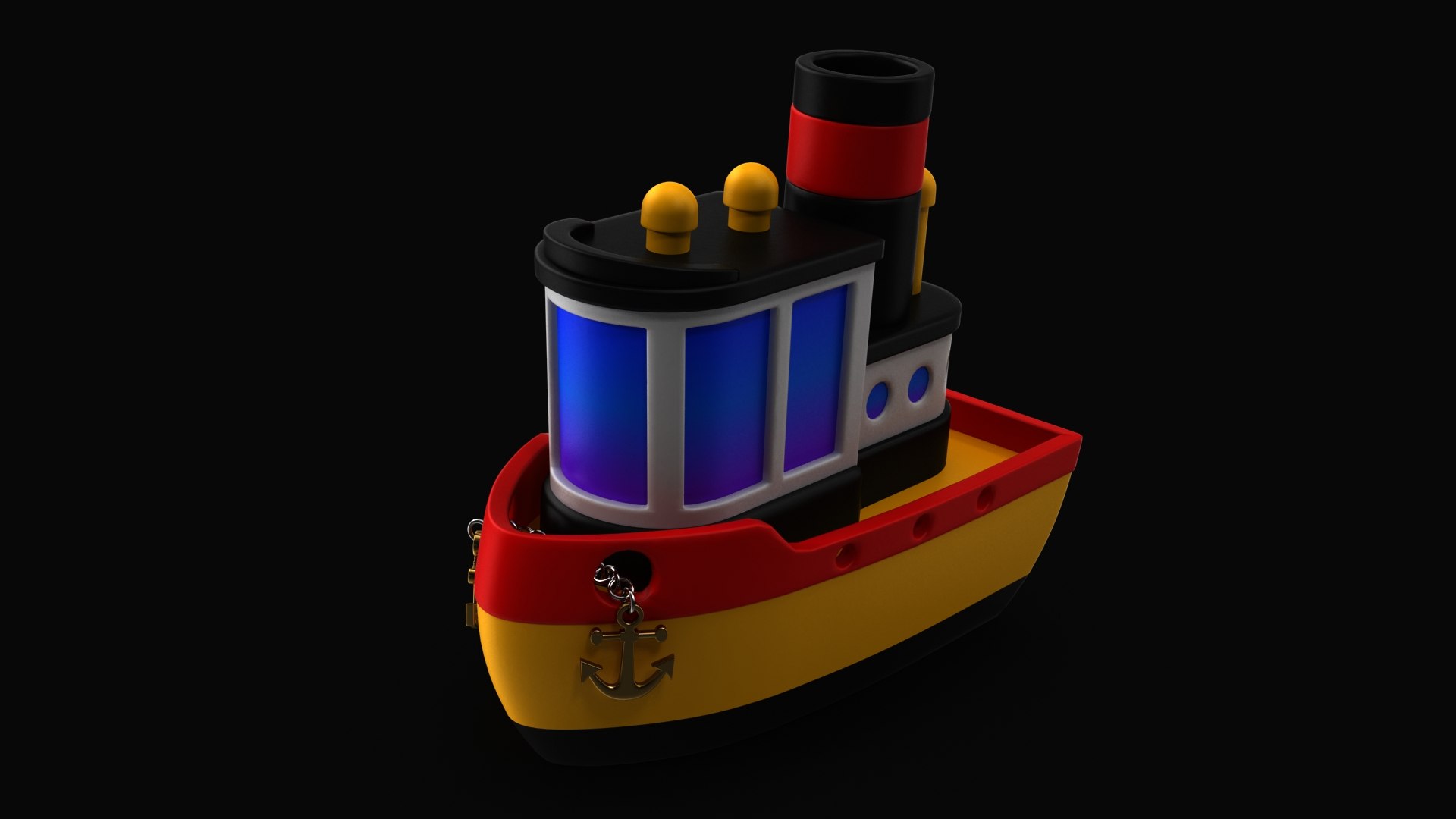 Cartoon Boat 3D Model - TurboSquid 2234717